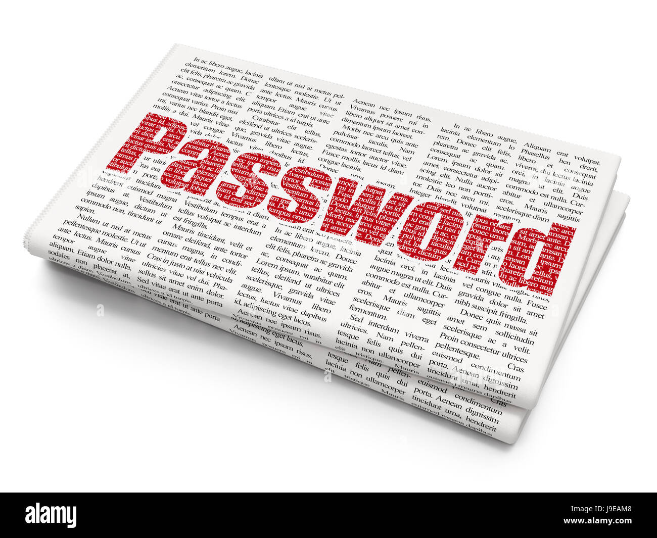 Protection concept: Password on Newspaper background Stock Photo - Alamy