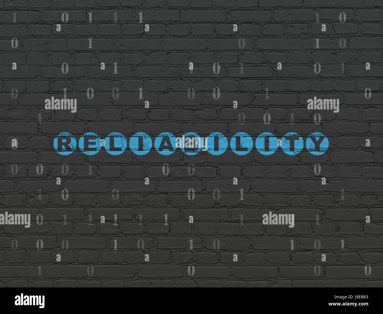 Business concept: Reliability on wall background Stock Photo - Alamy