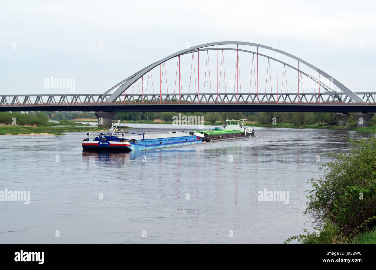 Inland navigation with cargo ships hi-res stock photography and images ...