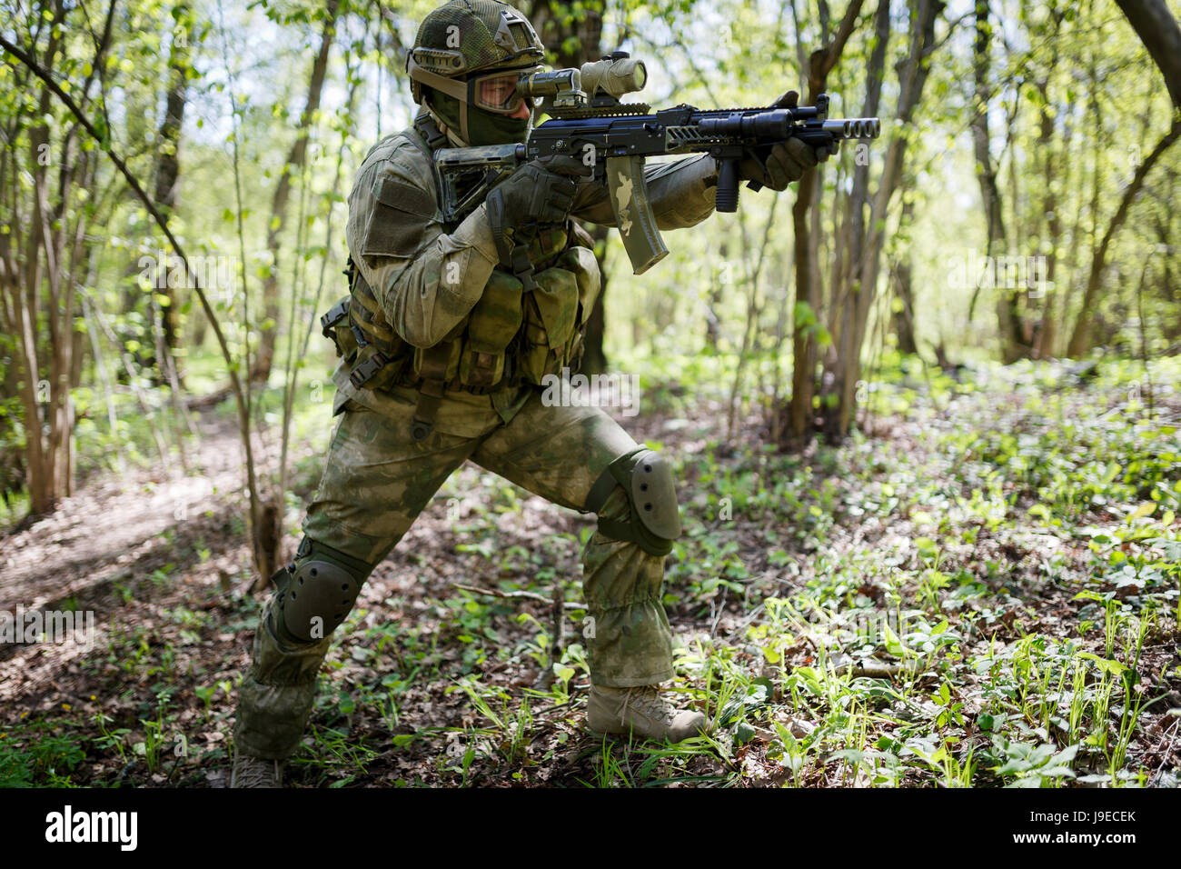 Portrait soldier standing arms hi-res stock photography and images - Alamy