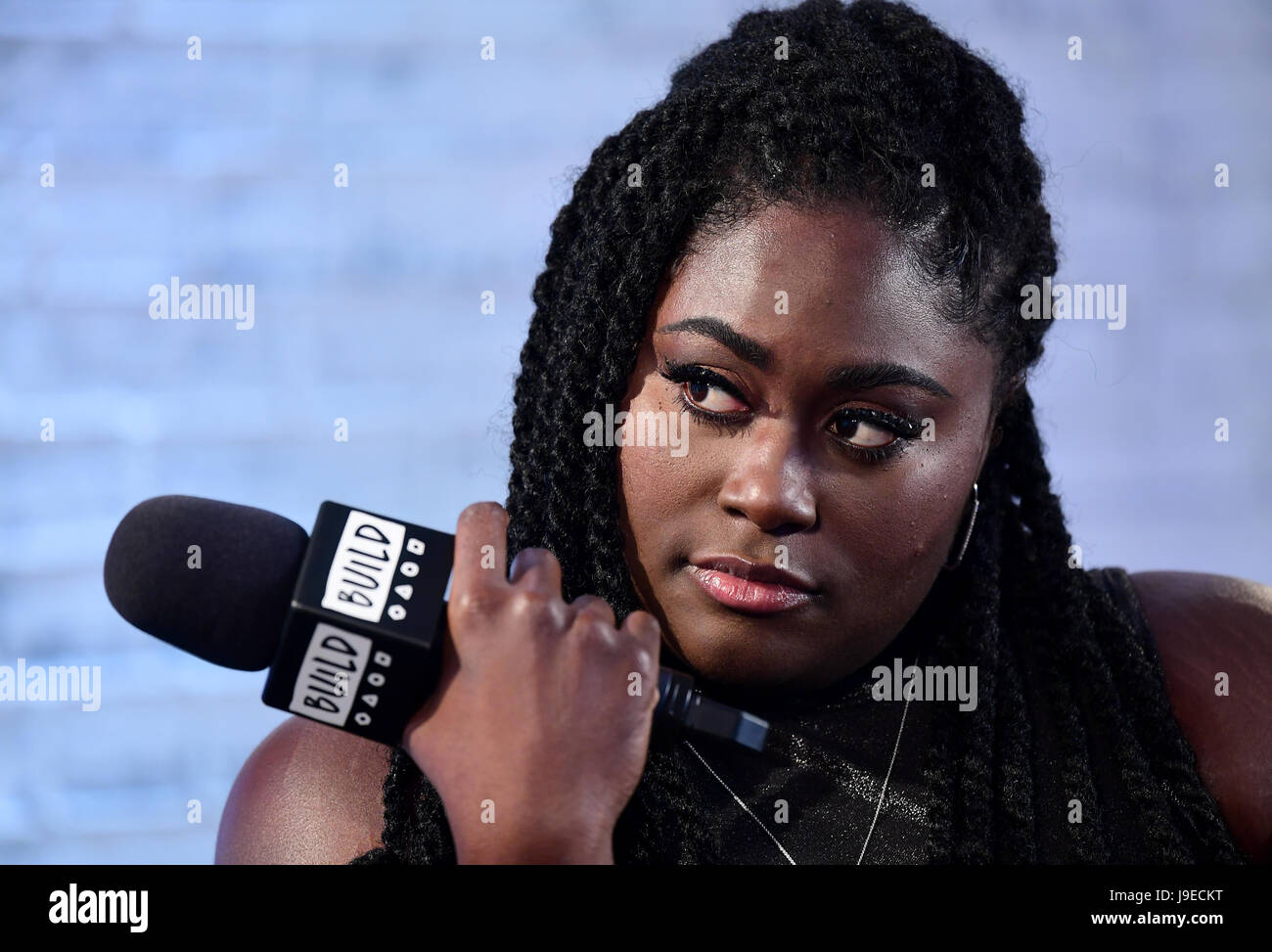 Danielle Brooks during a BUILD series event to promote Orange Is The ...