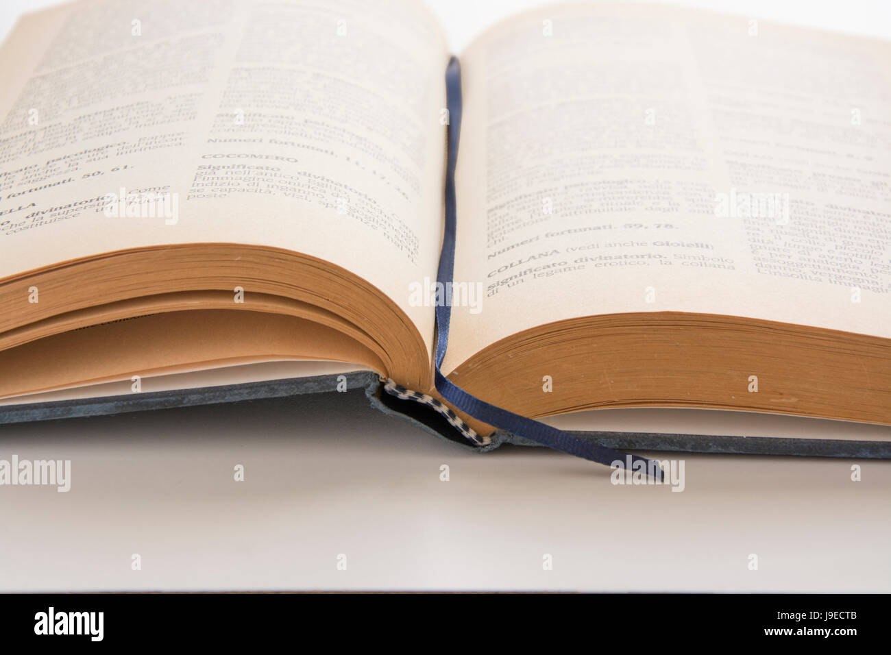 Old book open cover hi-res stock photography and images - Alamy