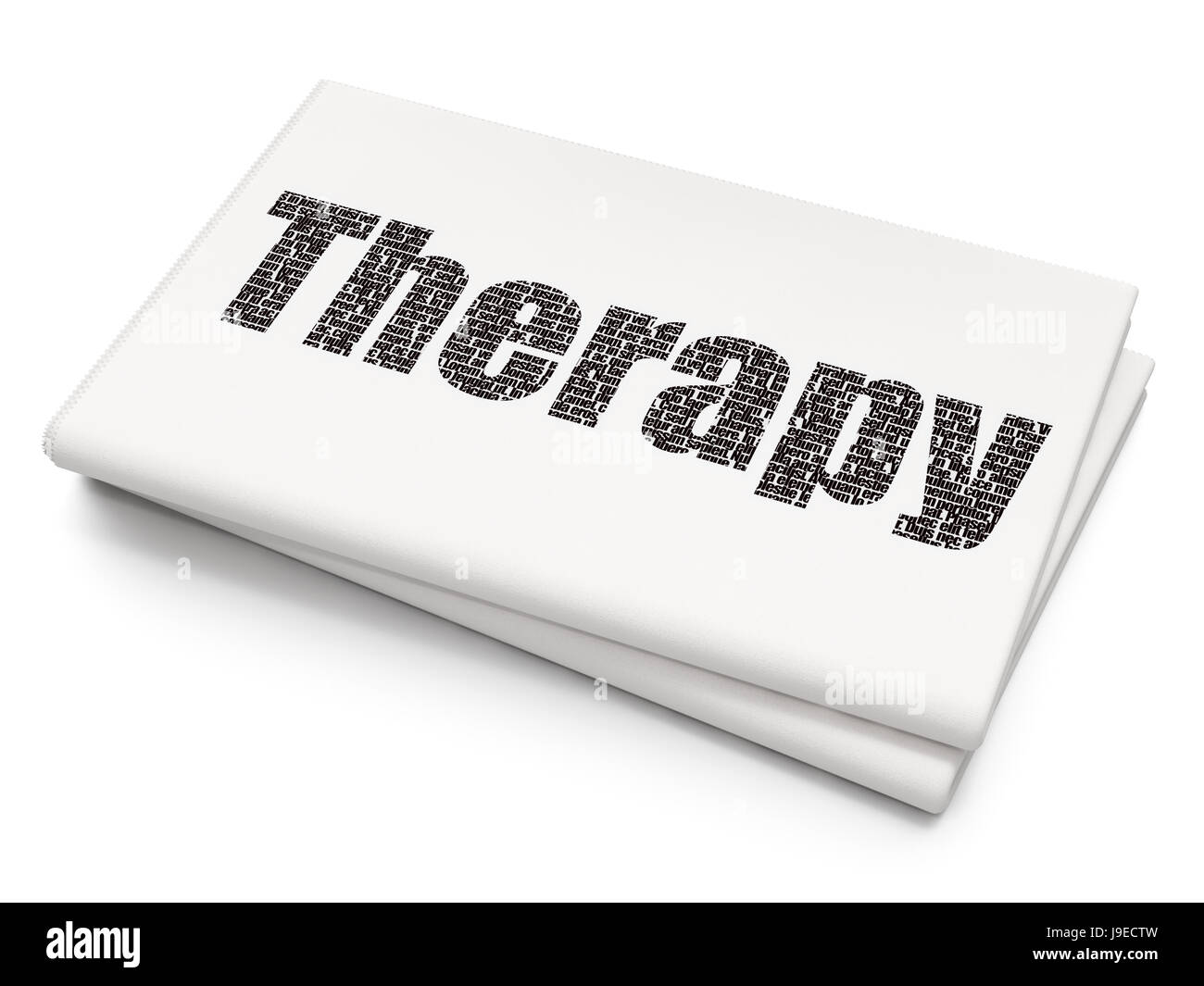 Healthcare concept: Therapy on Blank Newspaper background Stock Photo ...