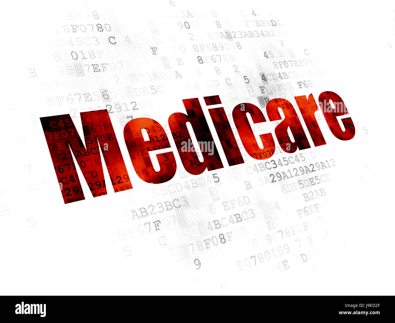 Medicine concept: Medicare on Digital background Stock Photo - Alamy