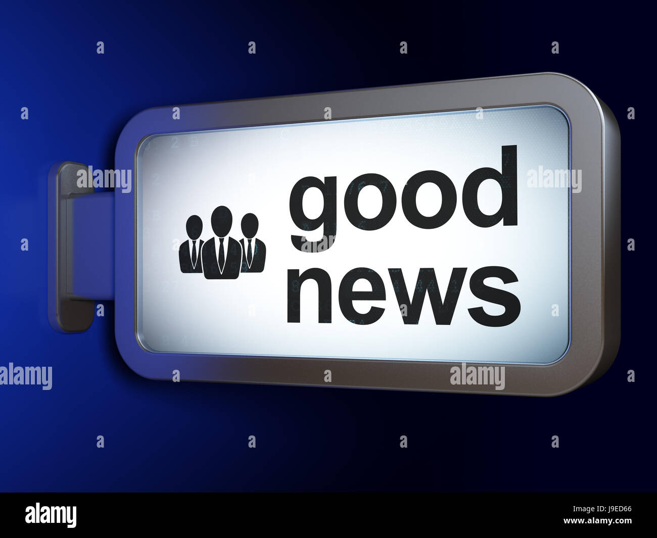 News concept: Good News and Business People on billboard background ...