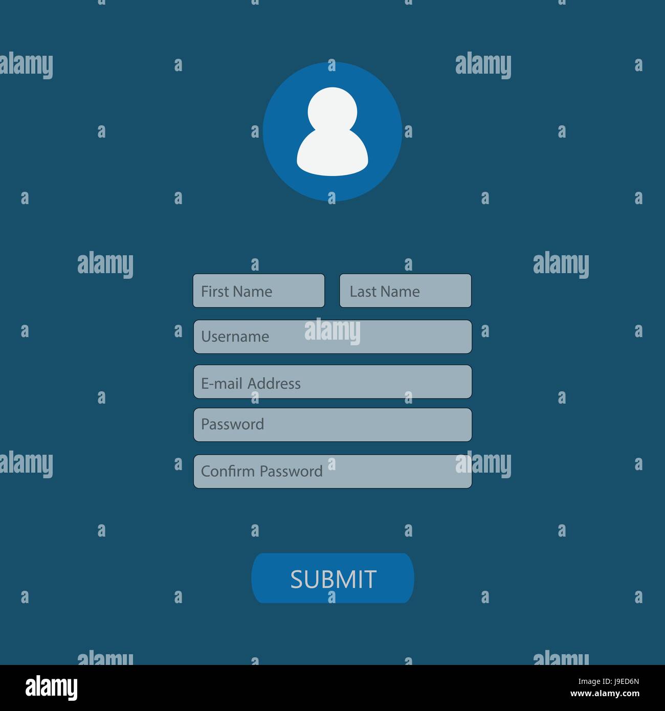 Online registration form; vector illustration Stock Vector Image & Art ...