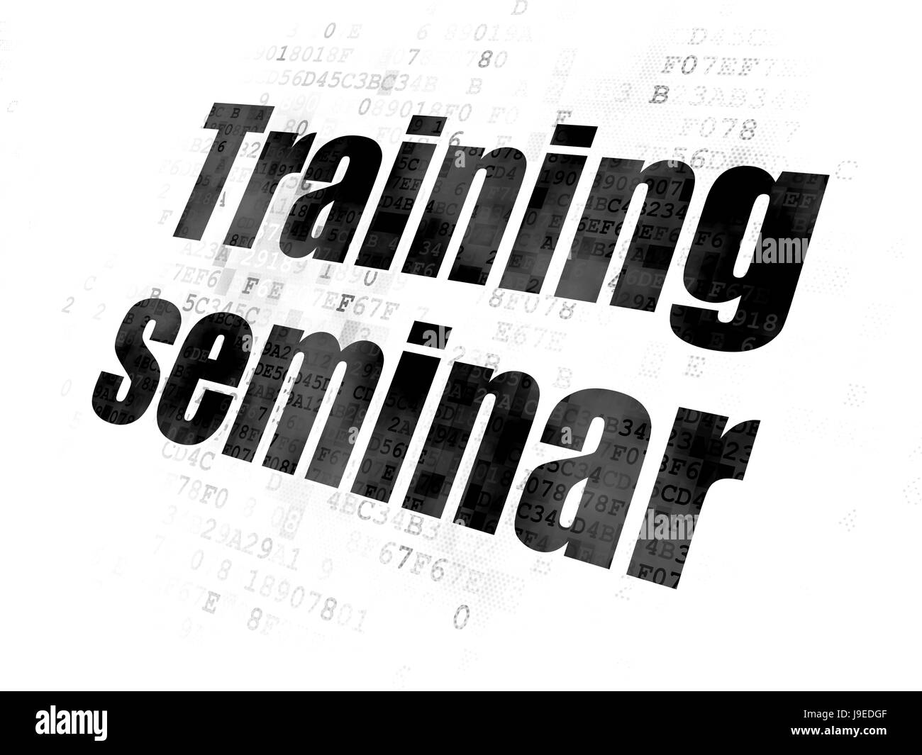 Learning concept: Training Seminar on Digital background Stock Photo ...