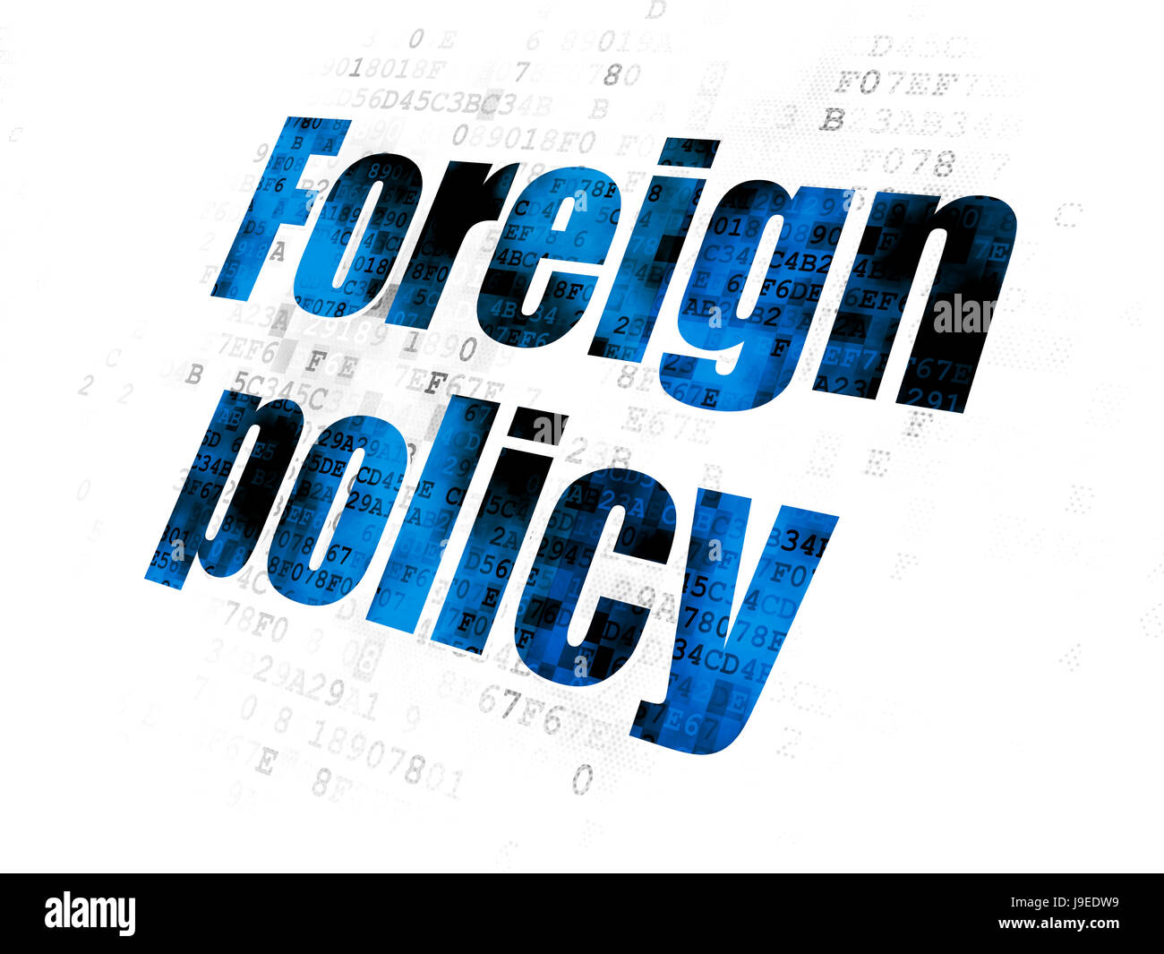 Political concept: Foreign Policy on Digital background Stock Photo - Alamy