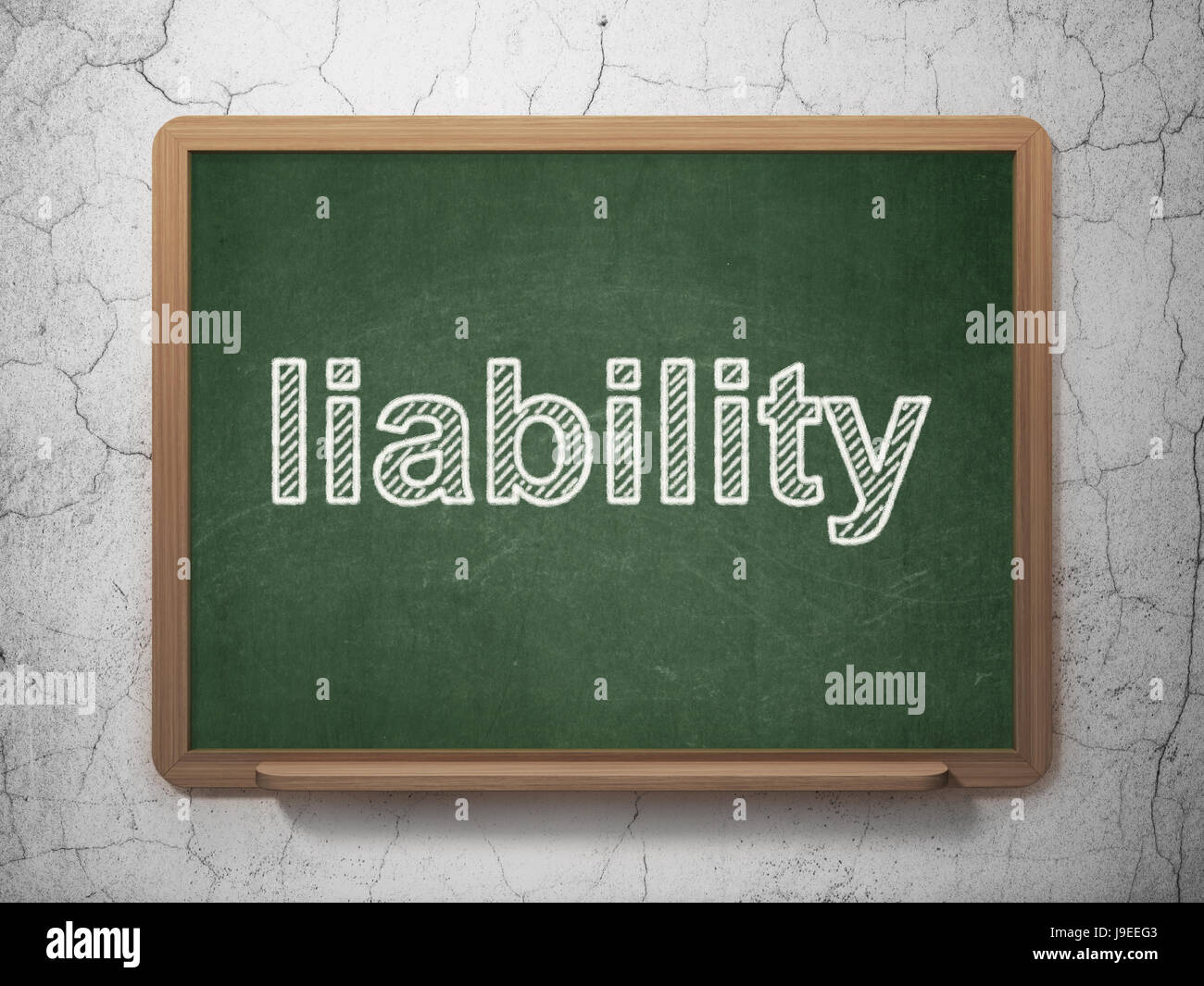 Insurance concept: Liability on chalkboard background Stock Photo - Alamy