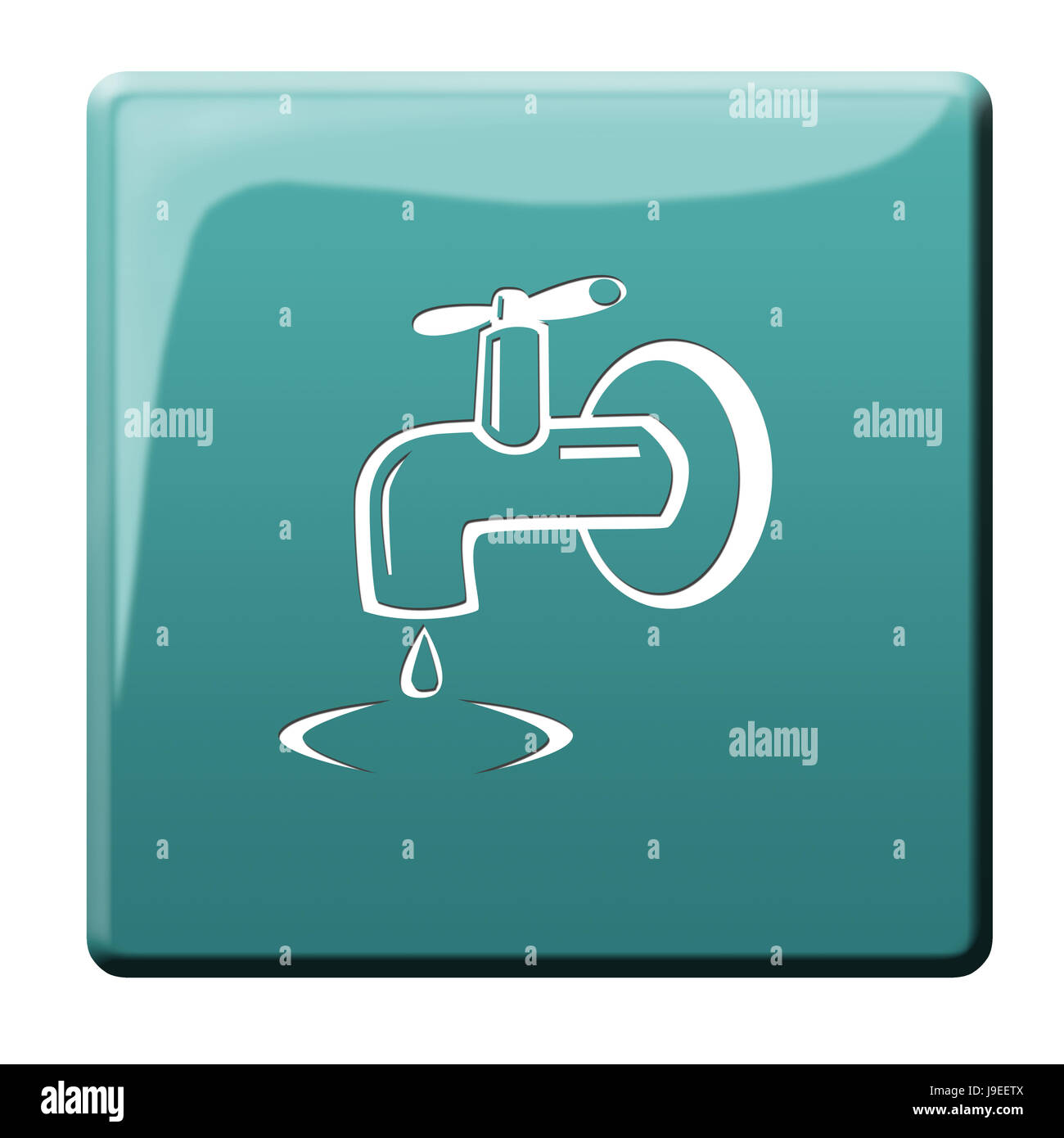 liquid, flow, ceramic tiles, tap, stopcock, pictogram, symbol ...