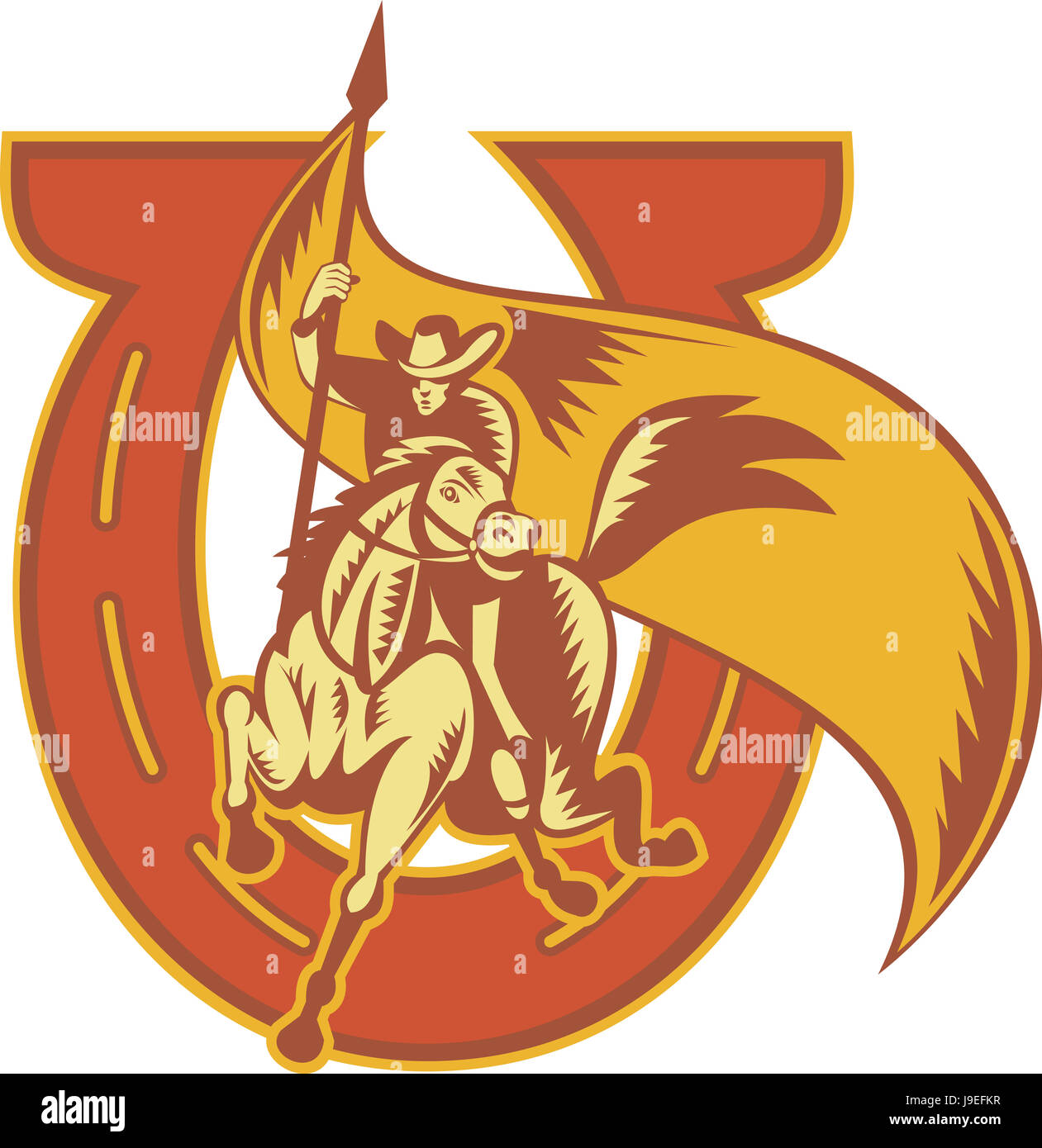 graphics, horse, illustration, flag, riding, rider, equestrian, cowboy ...