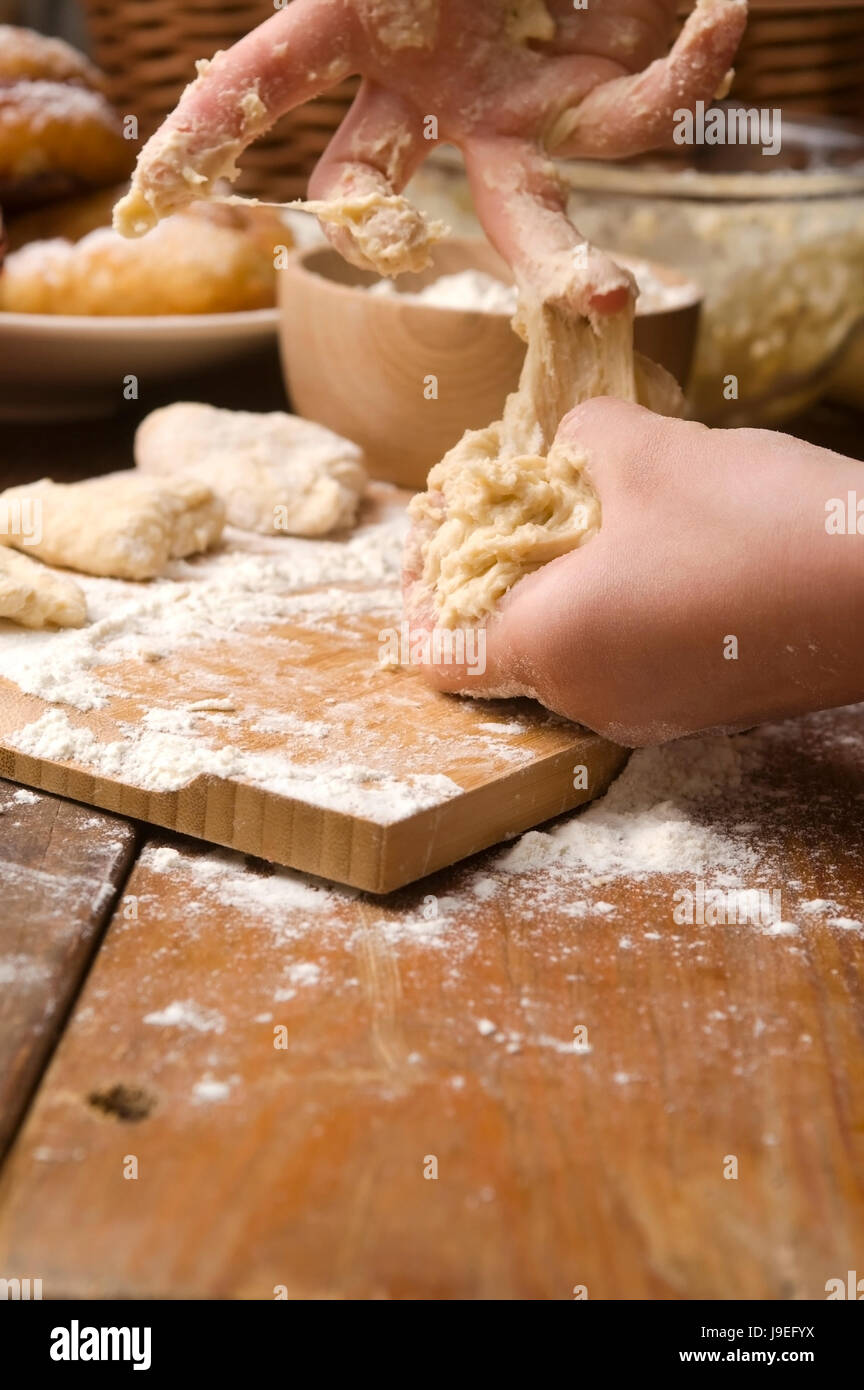 jam, baked, dessert, child, hand, humans, human beings, people, folk ...