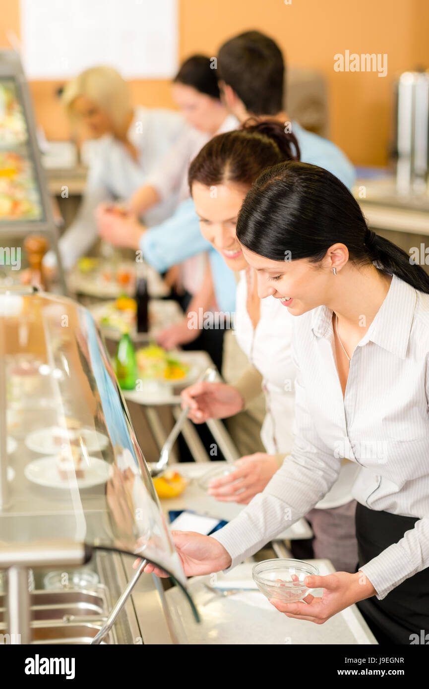 Work canteen queue hi-res stock photography and images - Alamy