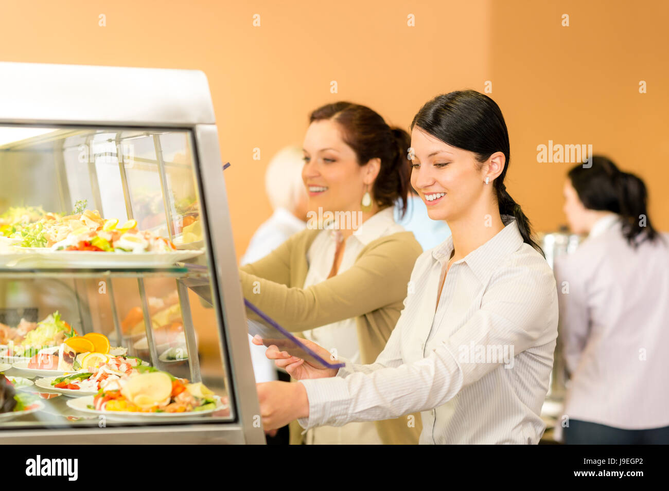 Canteen food cabinet hi-res stock photography and images - Alamy