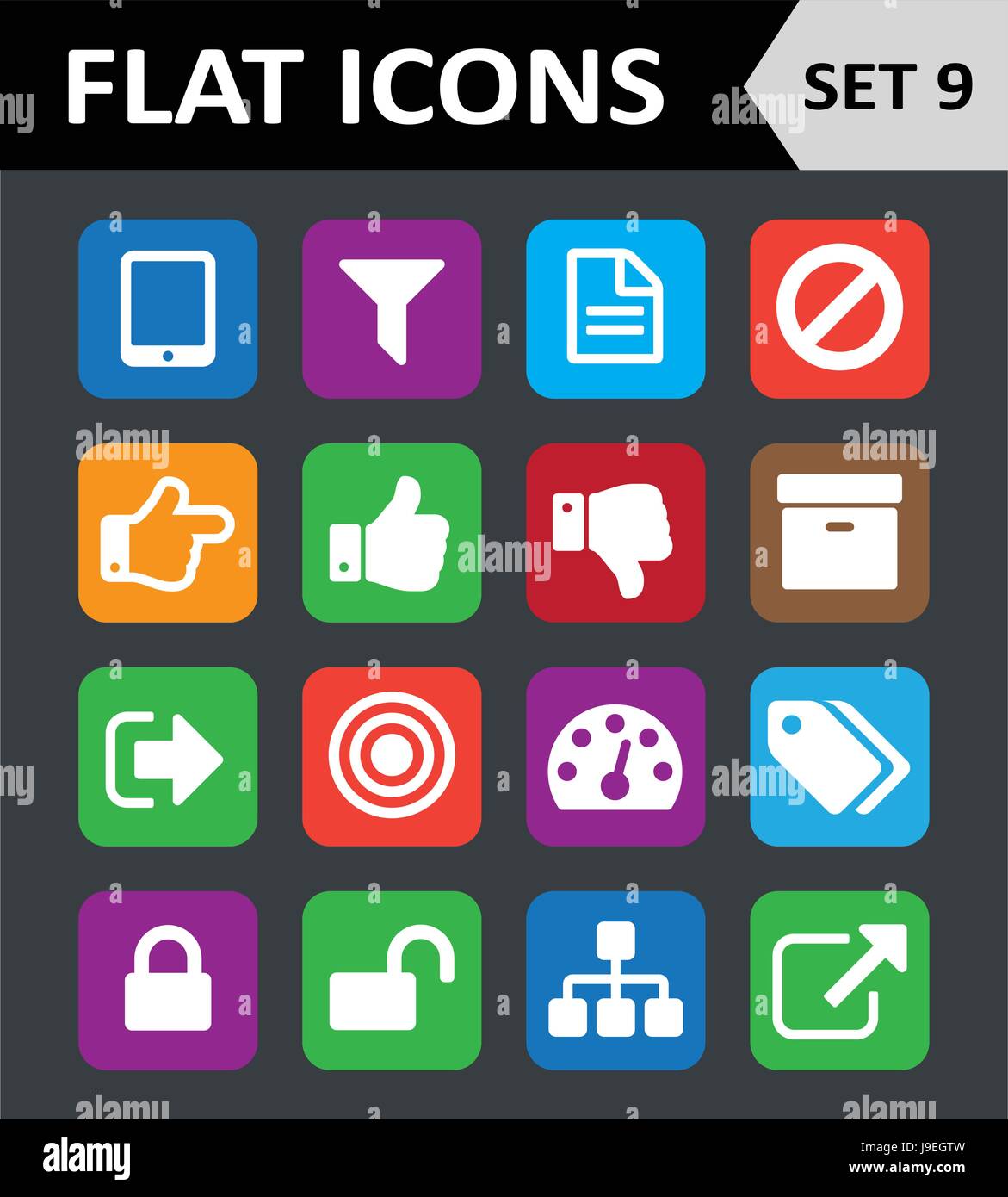 Like icon flat set Stock Vector Images - Alamy