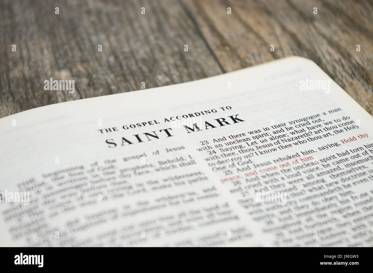 Gospel Of Mark Stock Photos & Gospel Of Mark Stock Images - Alamy
