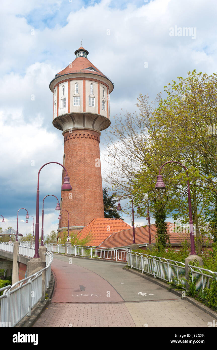 monument, germany, german federal republic, water tower, reservoir ...