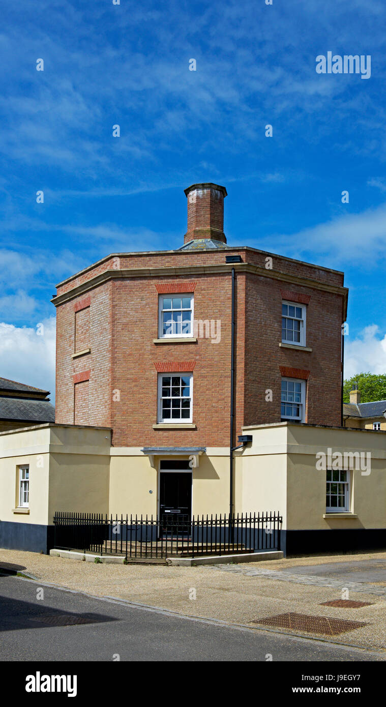 Octagonal house in Poundbury, near Dorchester, Dorset, England UK Stock ...
