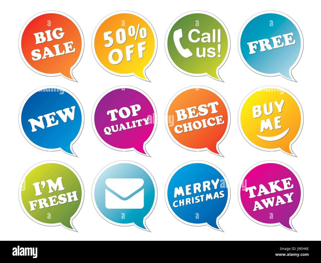 Stickers text vector vectors Cut Out Stock Images & Pictures - Alamy