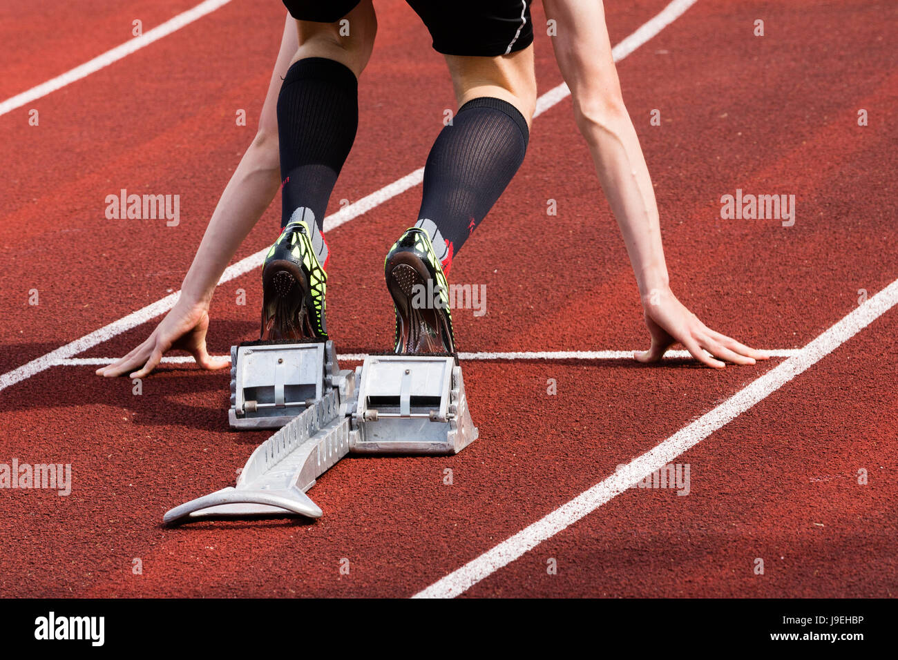 contest, athletics, sprinter, athlete, starting block, originator ...