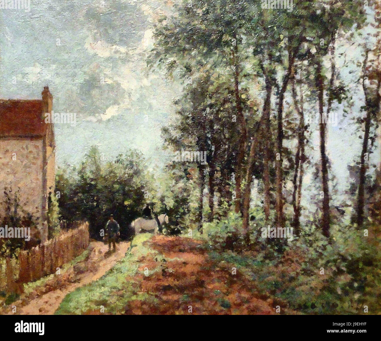 Camille Pissarro - The Road Near the Farm Stock Photo - Alamy
