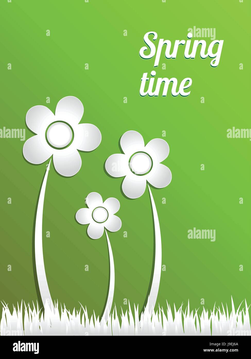 Spring time. Vector concept illustration Stock Vector Image & Art - Alamy