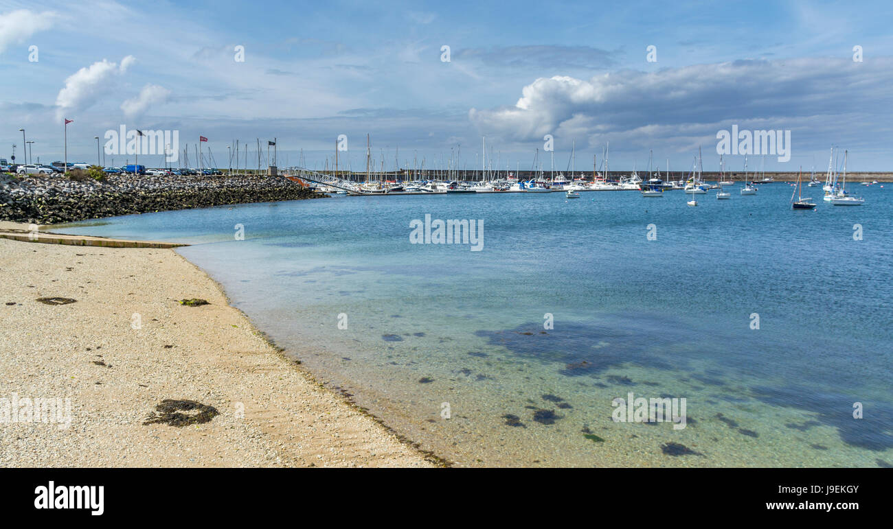 View of Holyhead Marina on Anglesey in North Wales, UK Stock Photo - Alamy