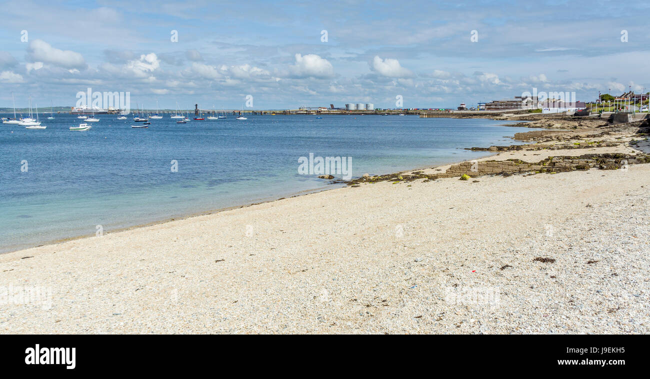 View of Holyhead Marina on Anglesey in North Wales, UK Stock Photo - Alamy