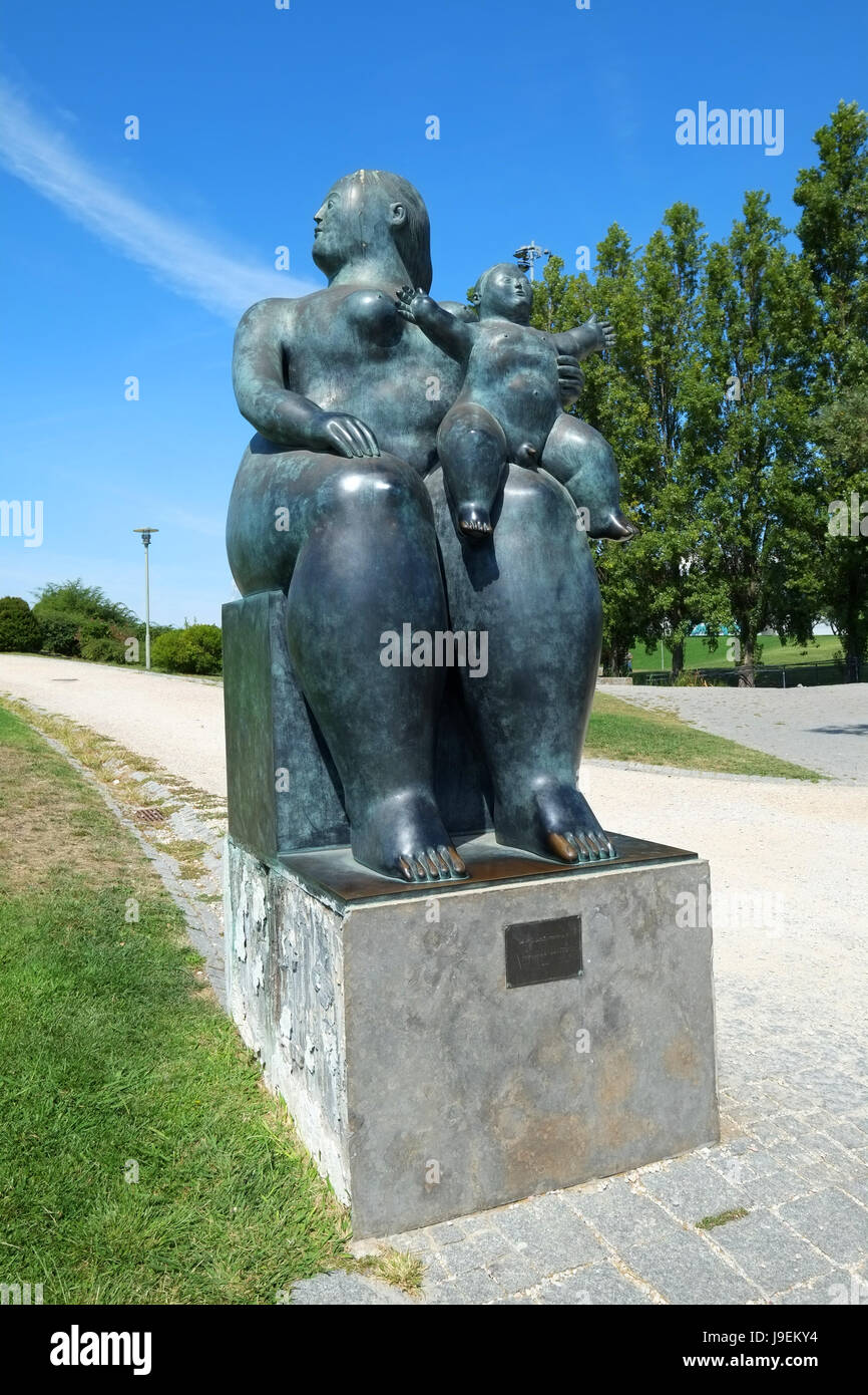 The Maternity Statue Lisbon Portugal Fernando Botero Amalia Rodrigues ...