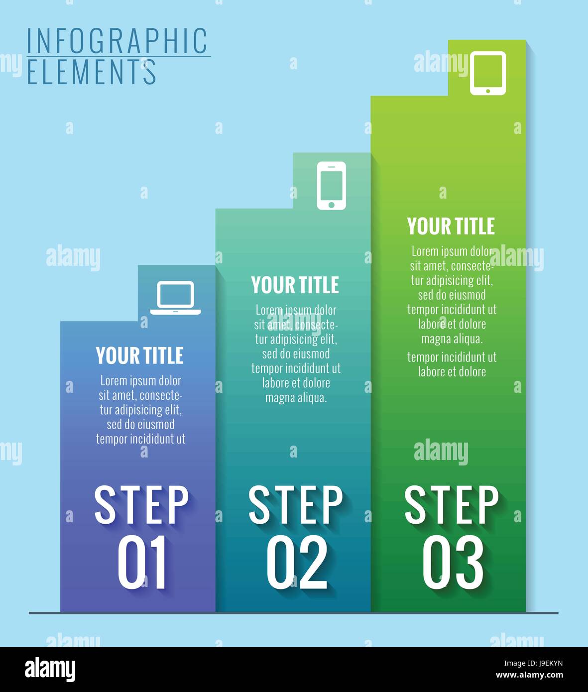 3 step infographic hi-res stock photography and images - Alamy
