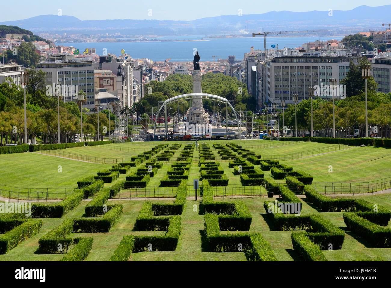 Parque Eduardo VII Lisbon Portugal Edward Park Stock Photo: 143537895 ...