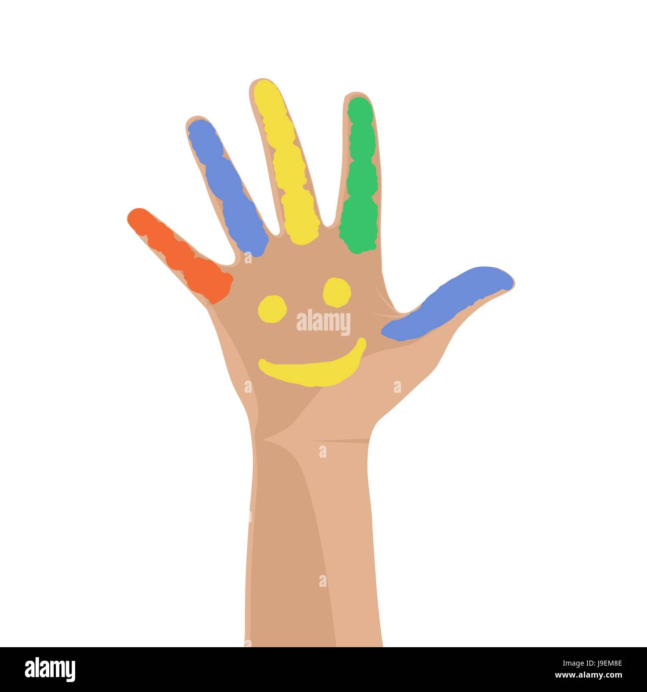 Palm of hand vector vectors hi-res stock photography and images - Alamy