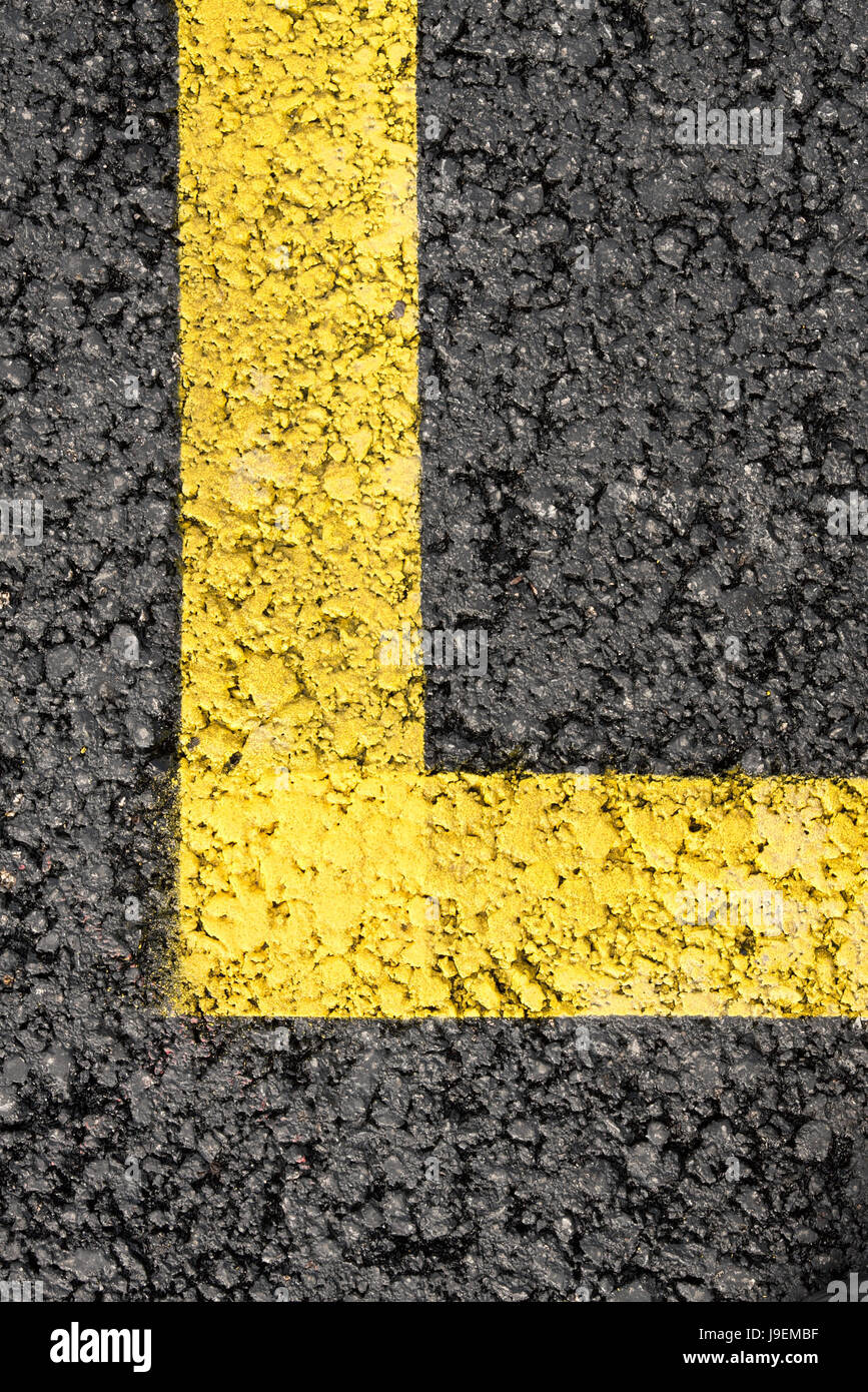 pavement, asphalt, road, street, yellow, line, sign, signal, close ...