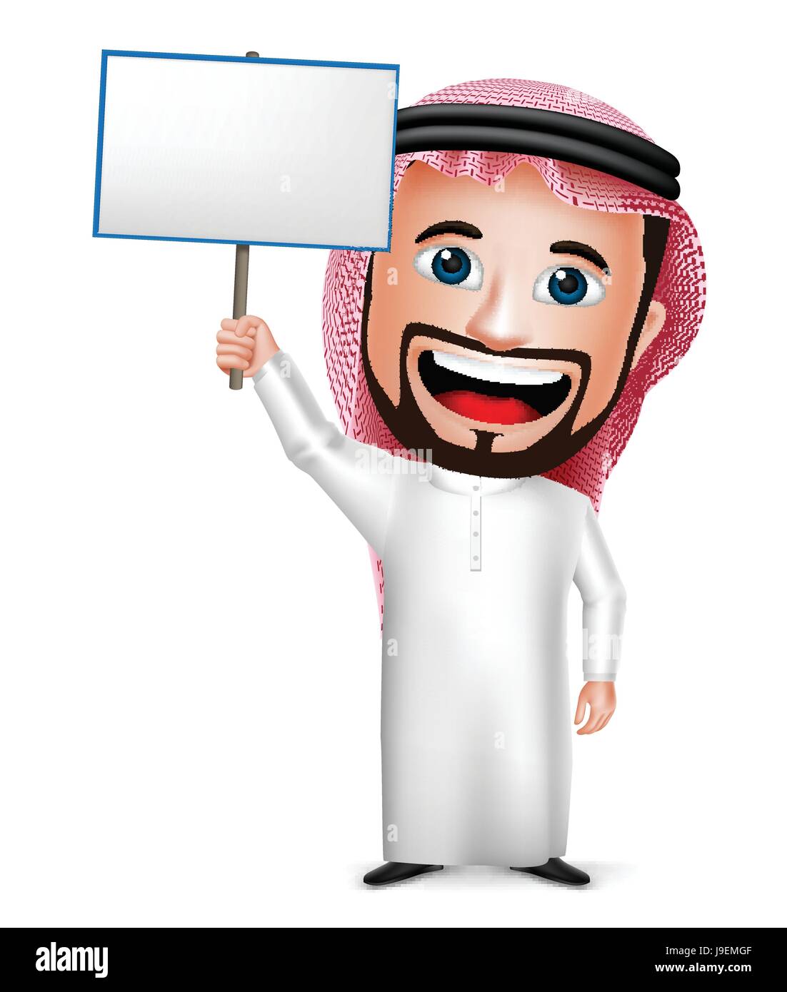 Arab businessman giving presentation Stock Vector Images - Alamy