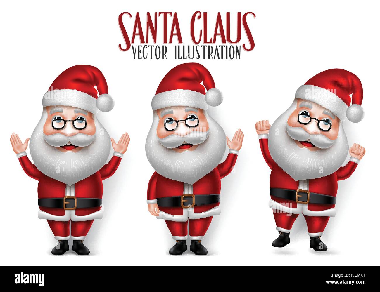Hello saying santa claus Stock Vector Images - Alamy