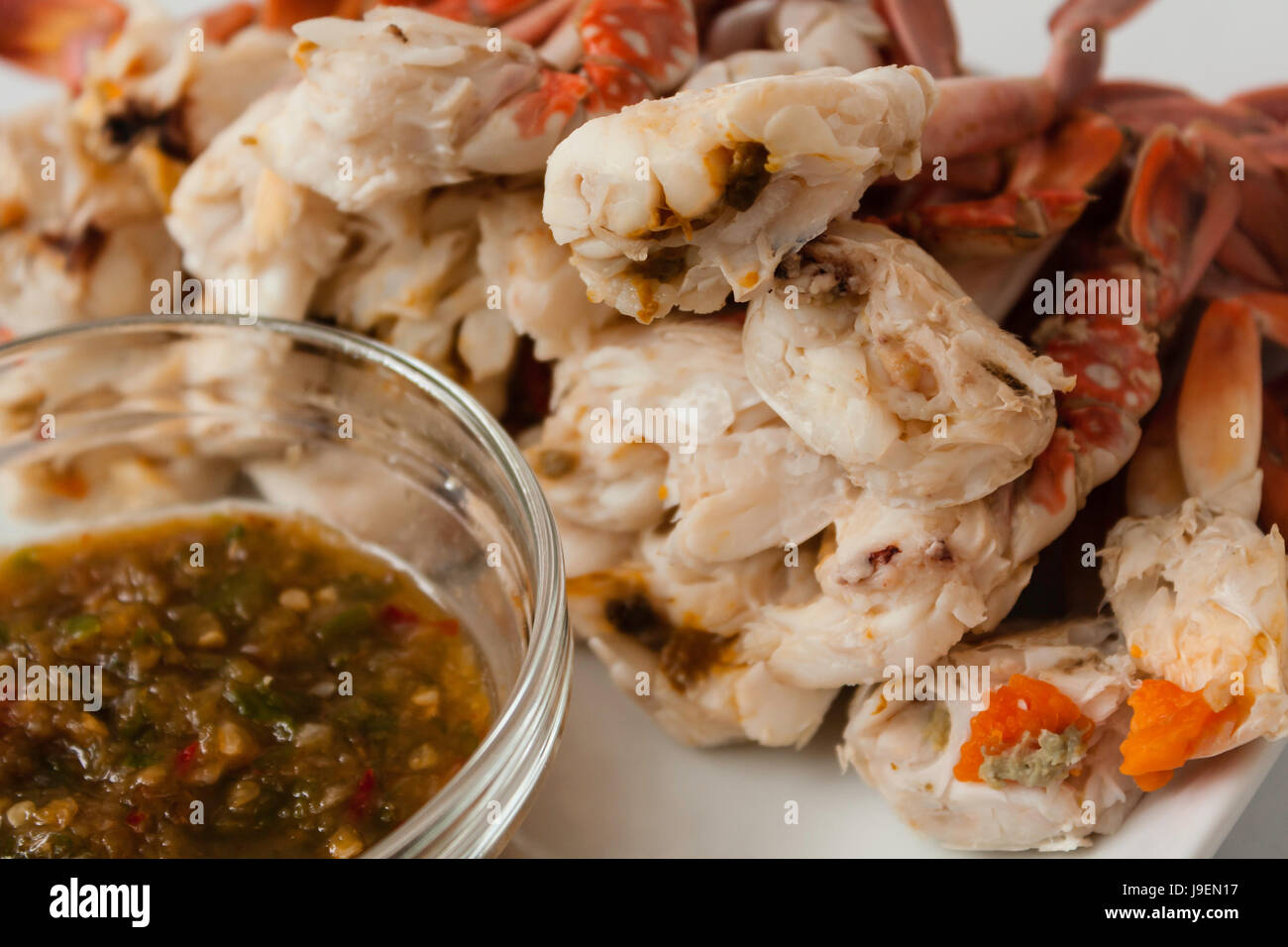 steamed crap nice fresh seafood Stock Photo - Alamy