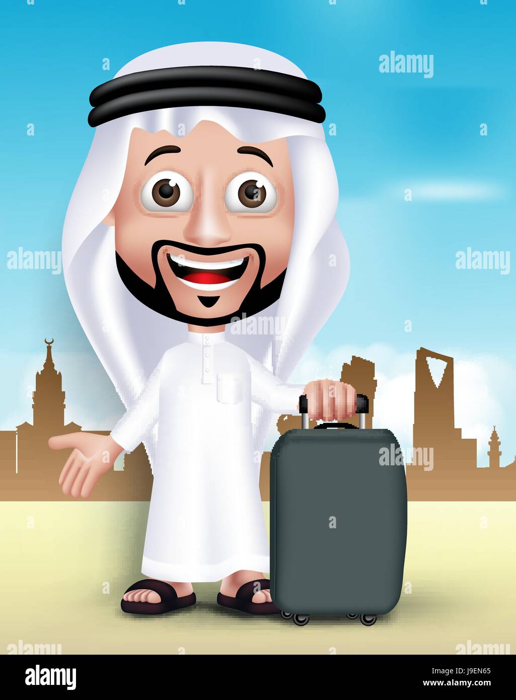 Business man in middle east Stock Vector Images - Alamy