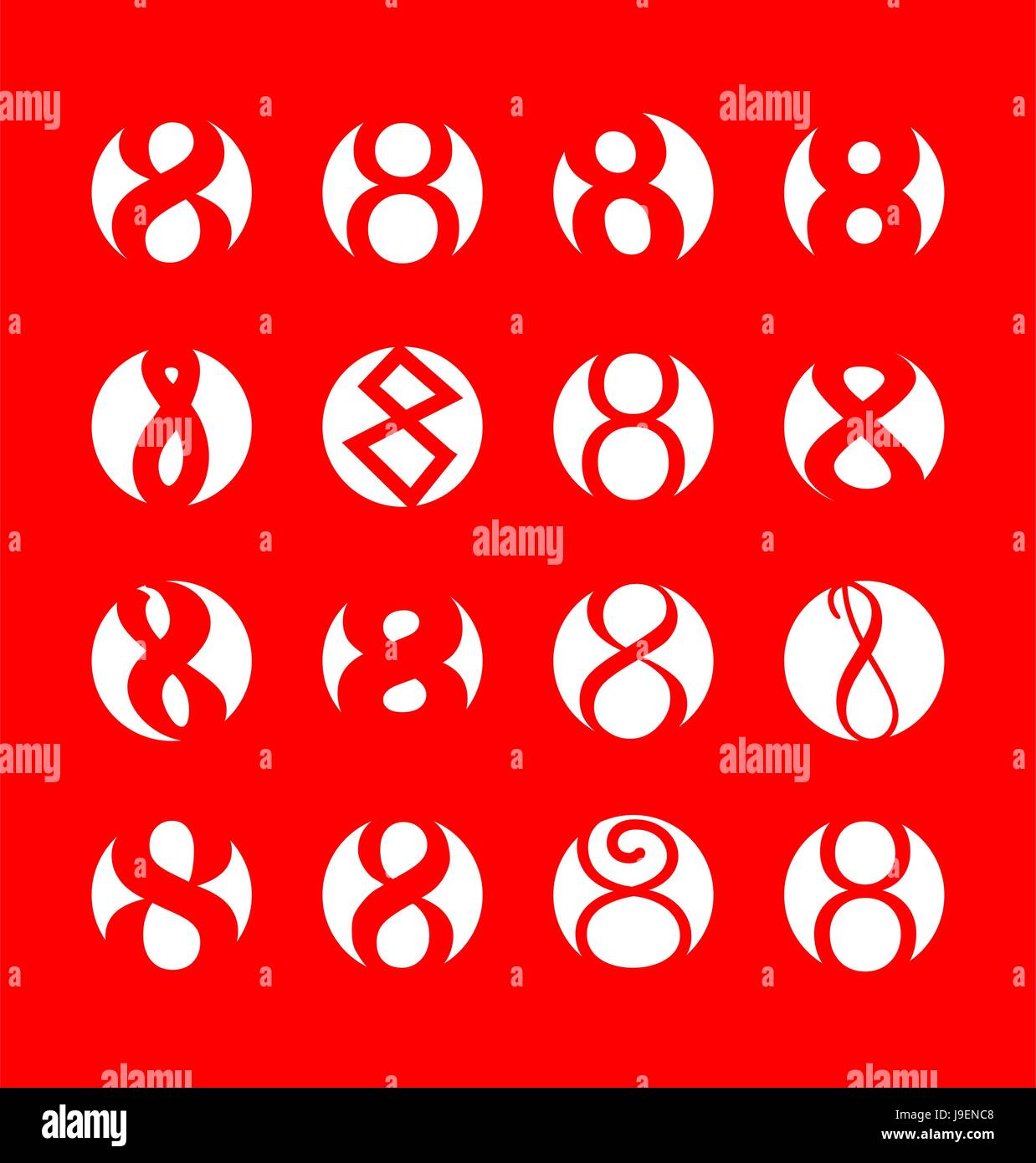 8 March, icon set, international women's day Stock Vector Image & Art ...