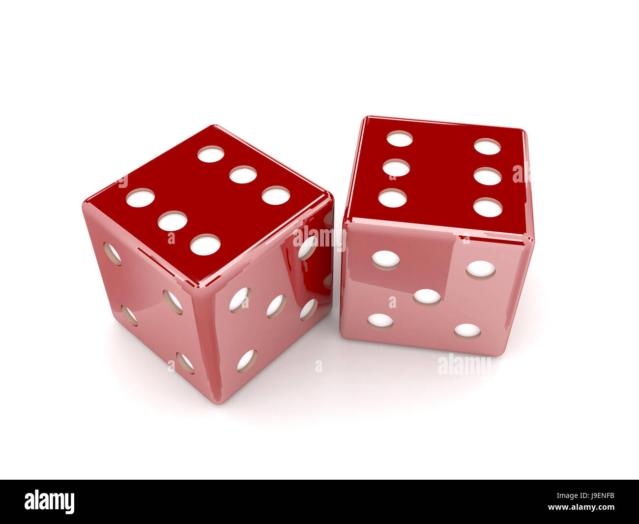 Dice. Concept 3D illustration Stock Photo - Alamy
