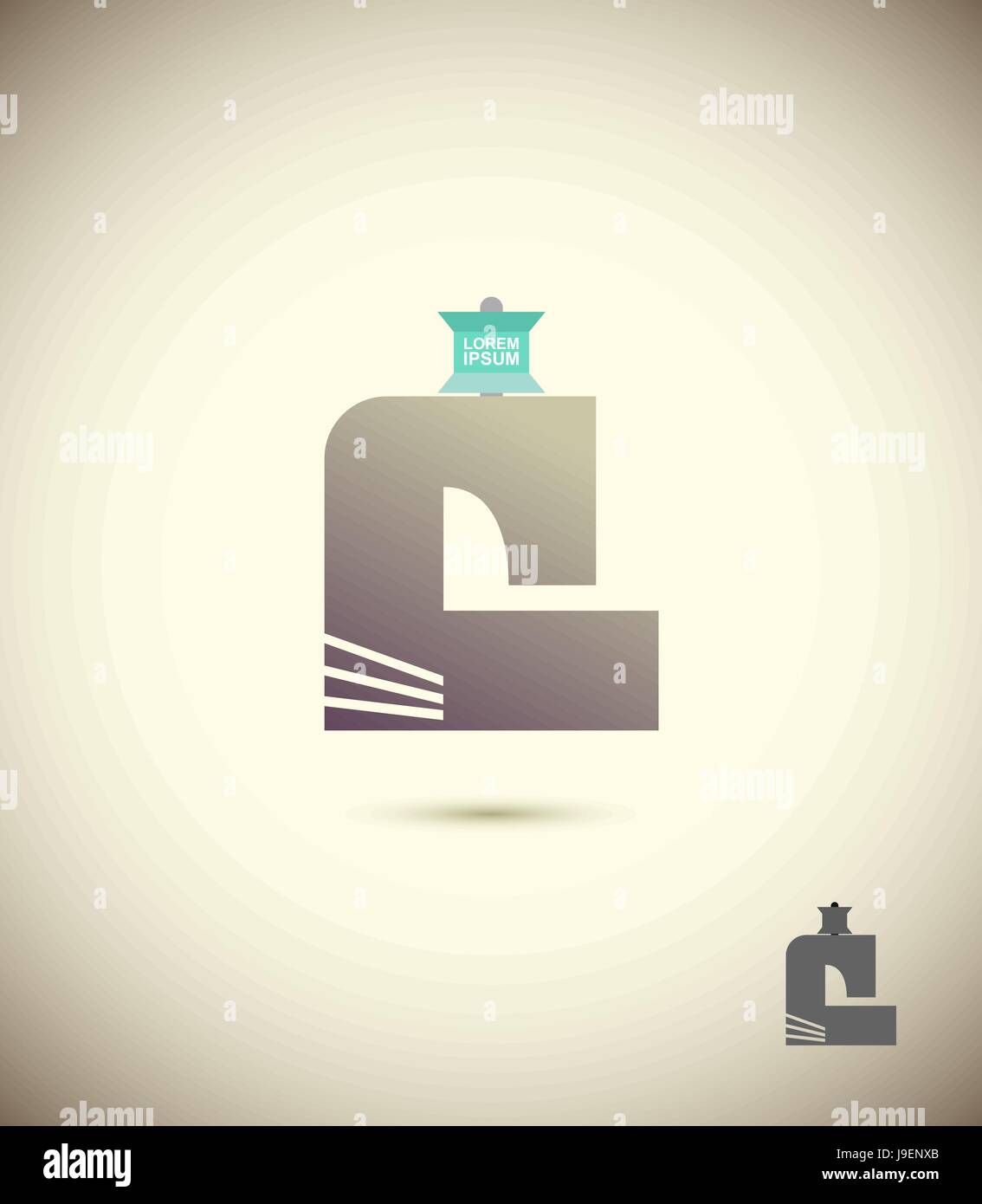 Logo of the sewing machine. The concept for the sewing workshop ...