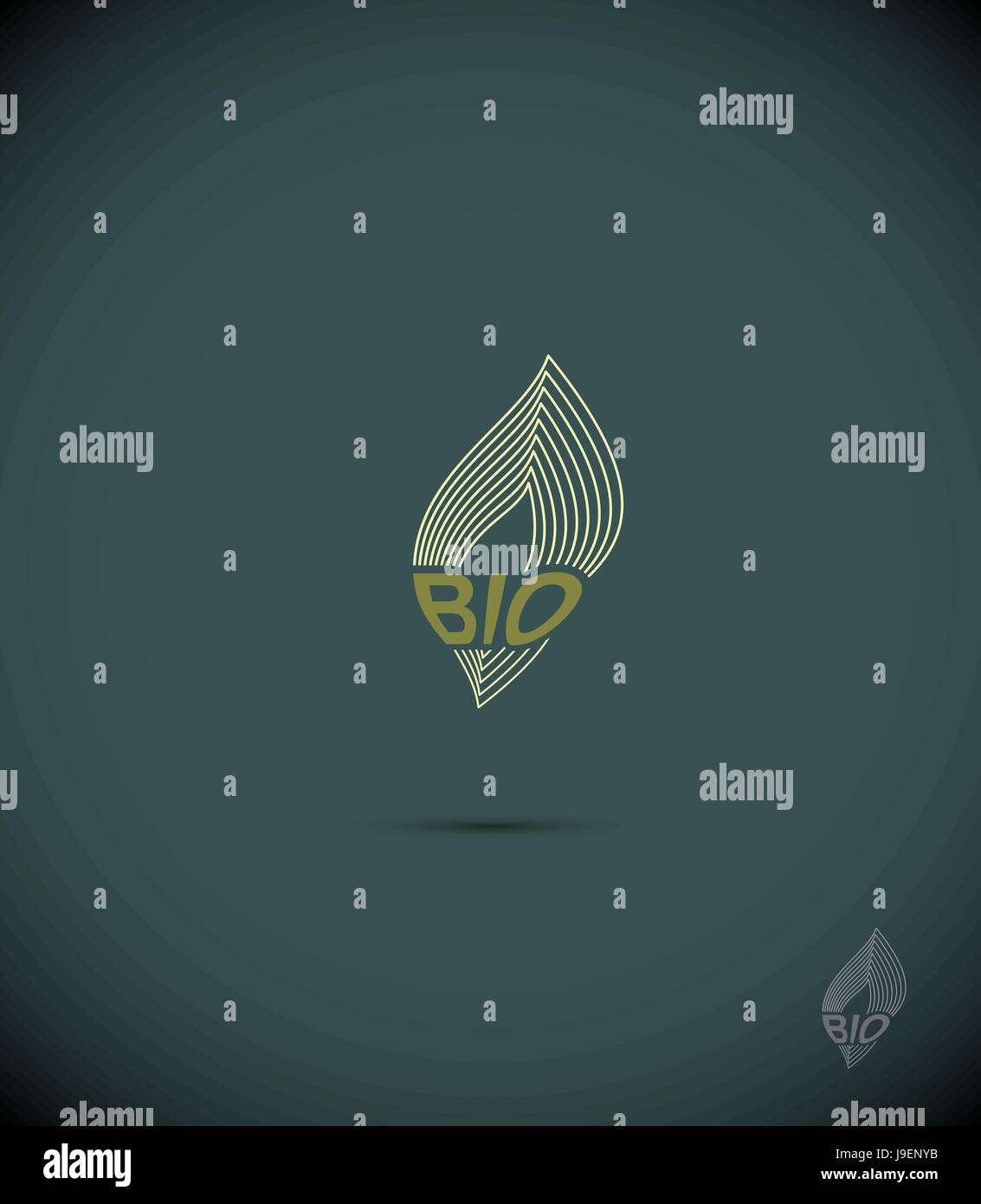 logo bio. Leaf green. Icon Concept design for bio and eco products ...