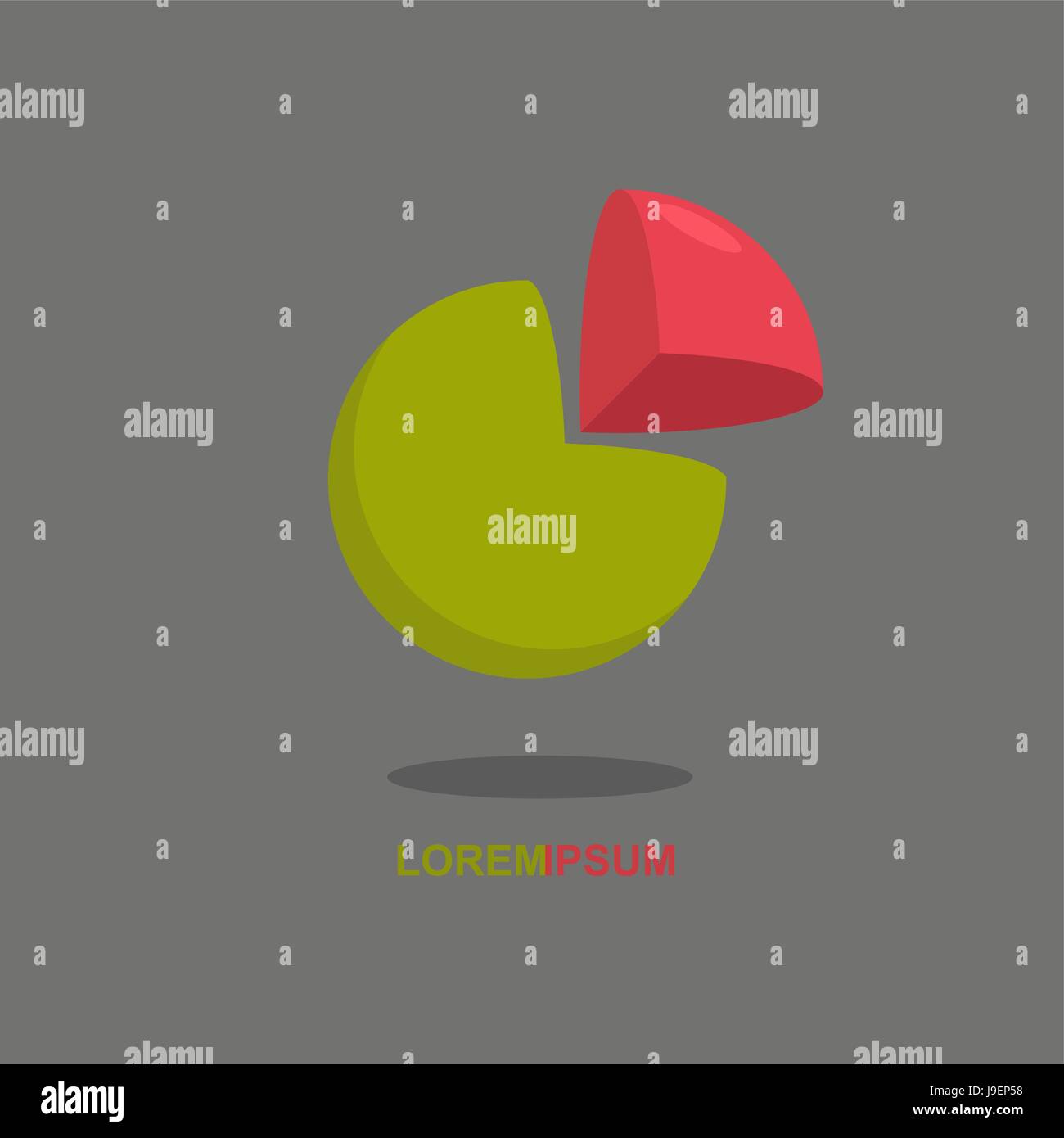 logo sphere cut segment. Ball logotype vector illustration Stock Vector ...