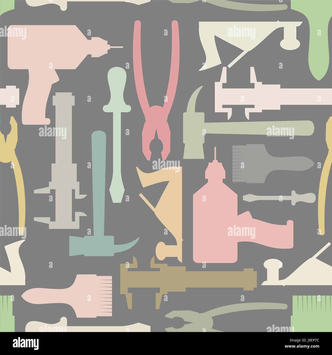 Construction tools seamless Pattern. Vector background Stock Vector ...