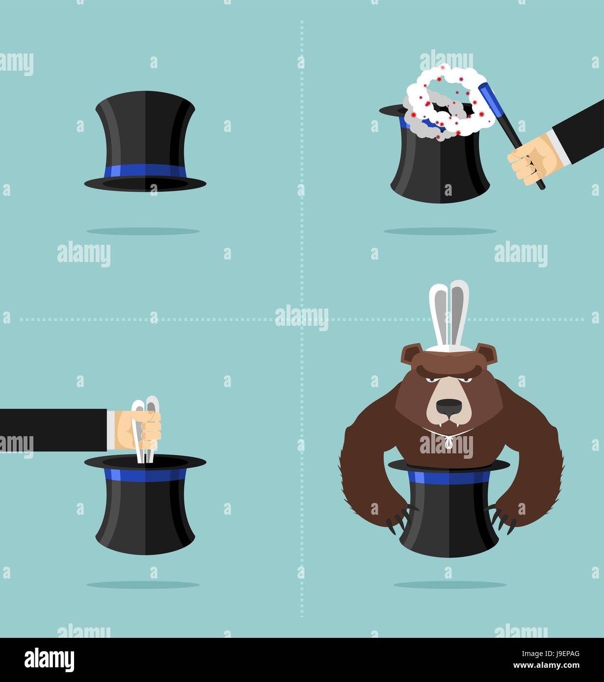 Rabbit claw Stock Vector Images - Alamy