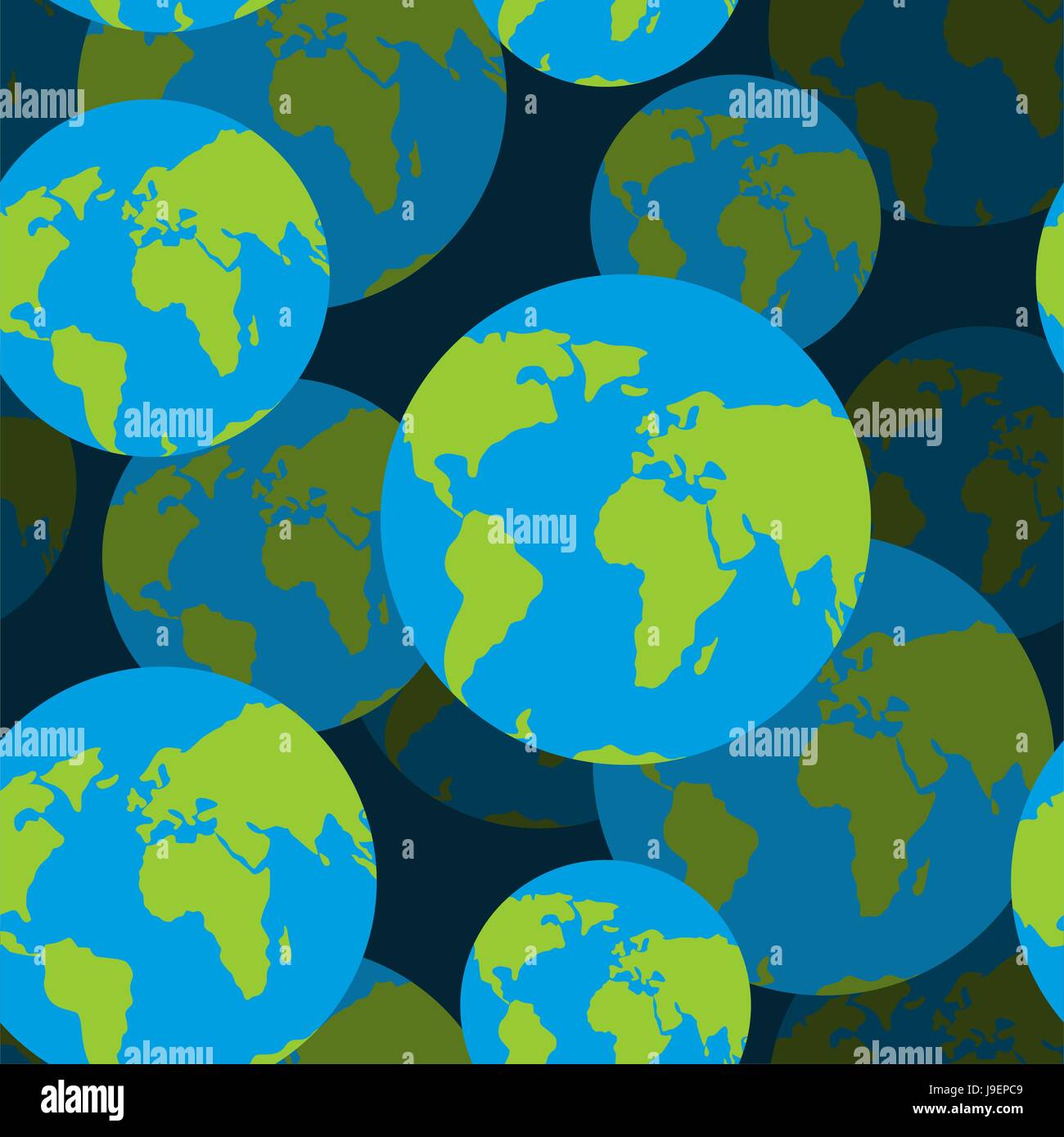 Earth seamless pattern. 3D background of Sign of globe. Texture of ...