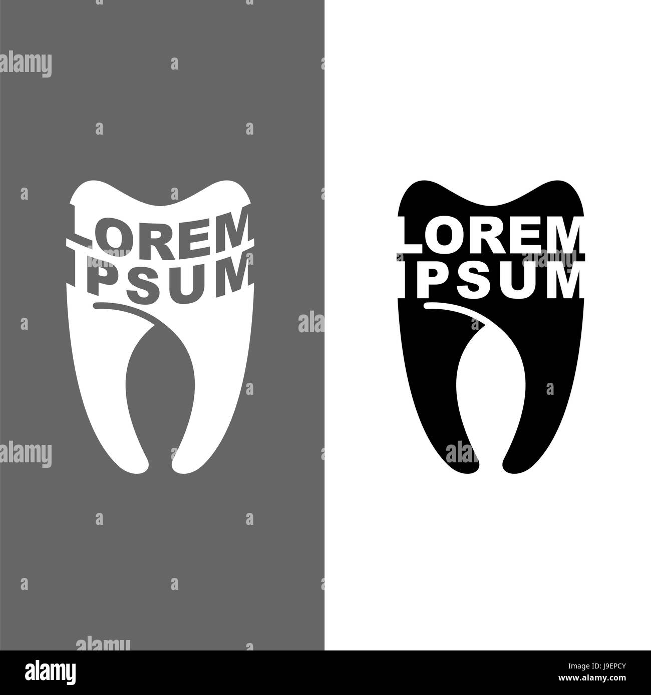Logo for tooth dental clinic. Vector illustration emblem for dentist ...