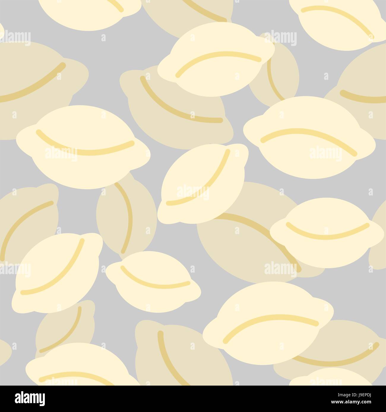 Dumplings seamless patetrn. Vector background of food. Russian ...