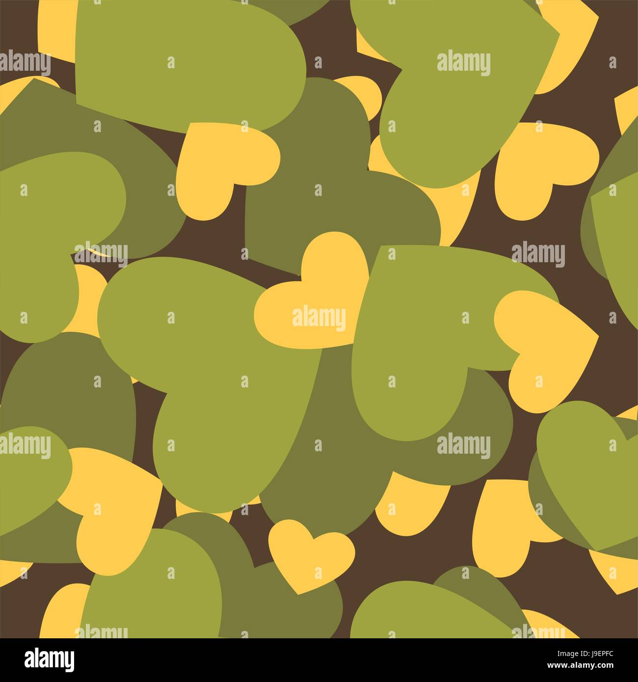 Military texture for love. Camouflage army seamless pattern from ...