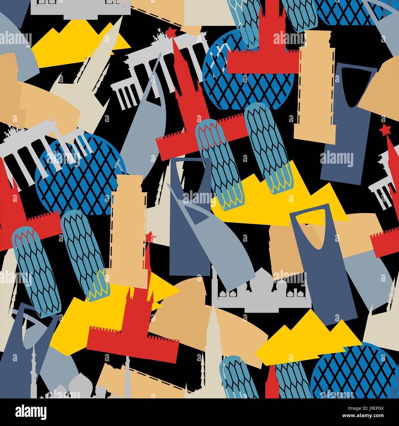 Military texture from attractions. Camouflage army seamless pattern of ...