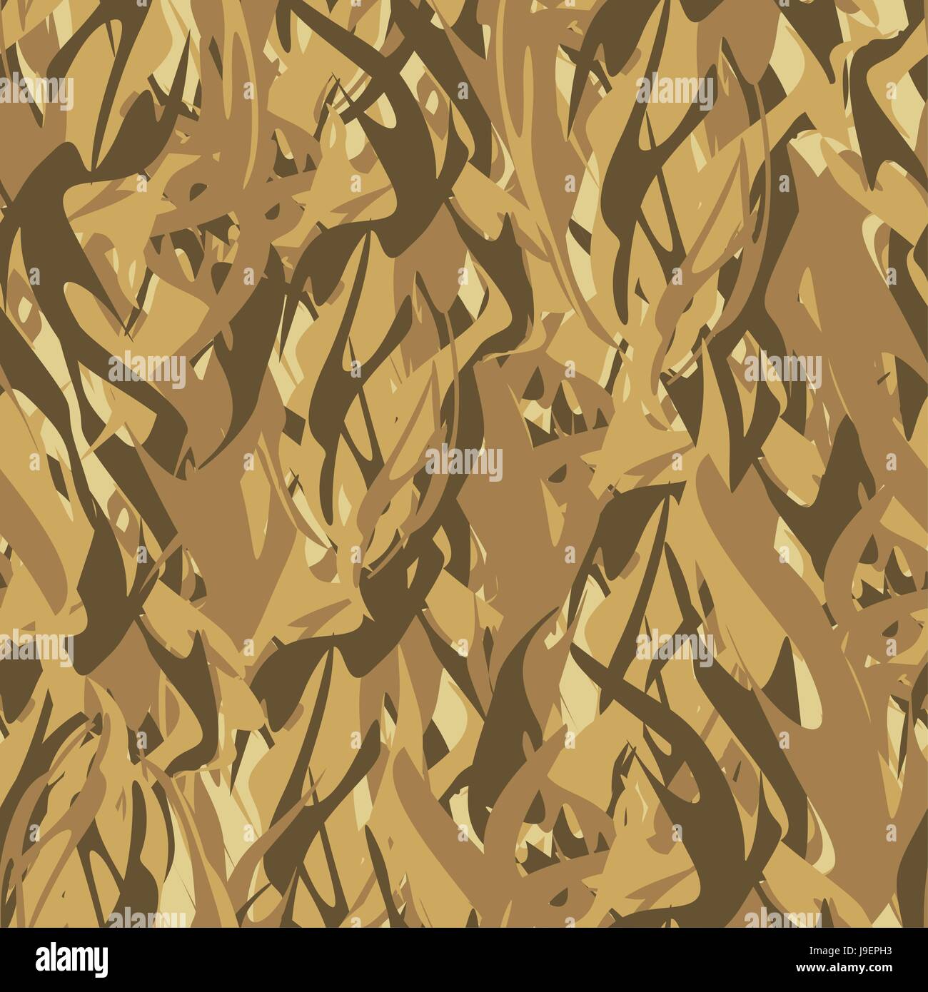 Army pattern of flames. Military Vector Camouflage texture abstract ...